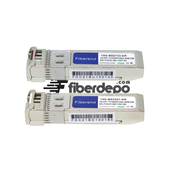 Cisco SFP-10G-BX40U Uyumlu Fiberend 10G-BS2733-ER 10G 40km BIDI SFP+